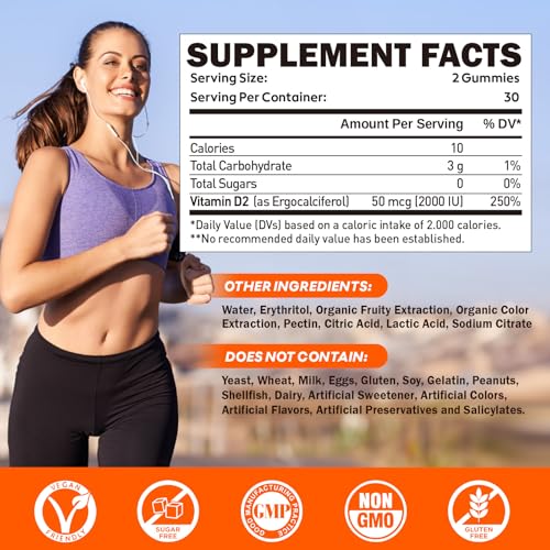 2000 IU vitamin D2 chewable vitamins