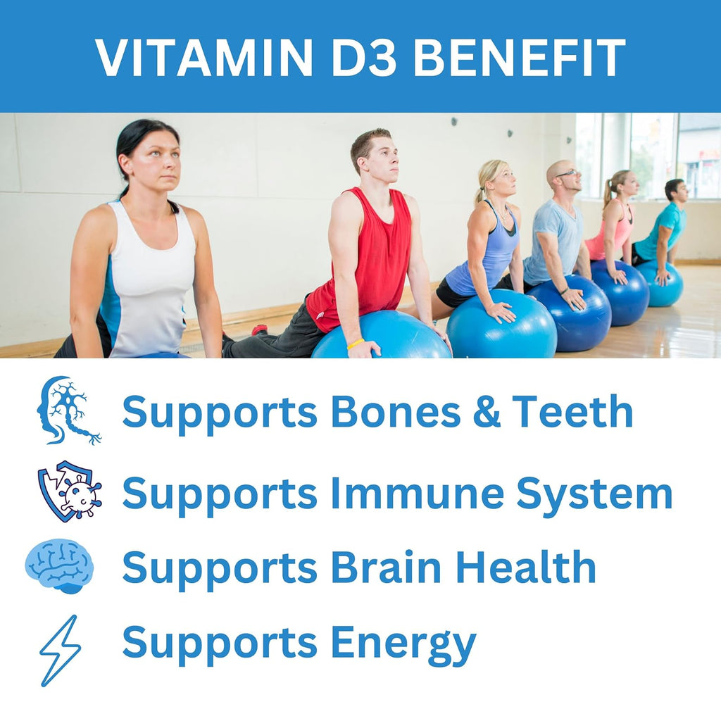 2000 IU vitamin D3 gummies for health