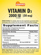 2000 IU Vitamin D3 gummy supplements