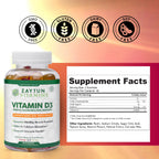 2000 IU Vitamin D3 gummy supplements