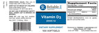 2000 IU Vitamin D3 health benefits