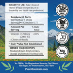 2000 IU Vitamin D3 liquid supplement