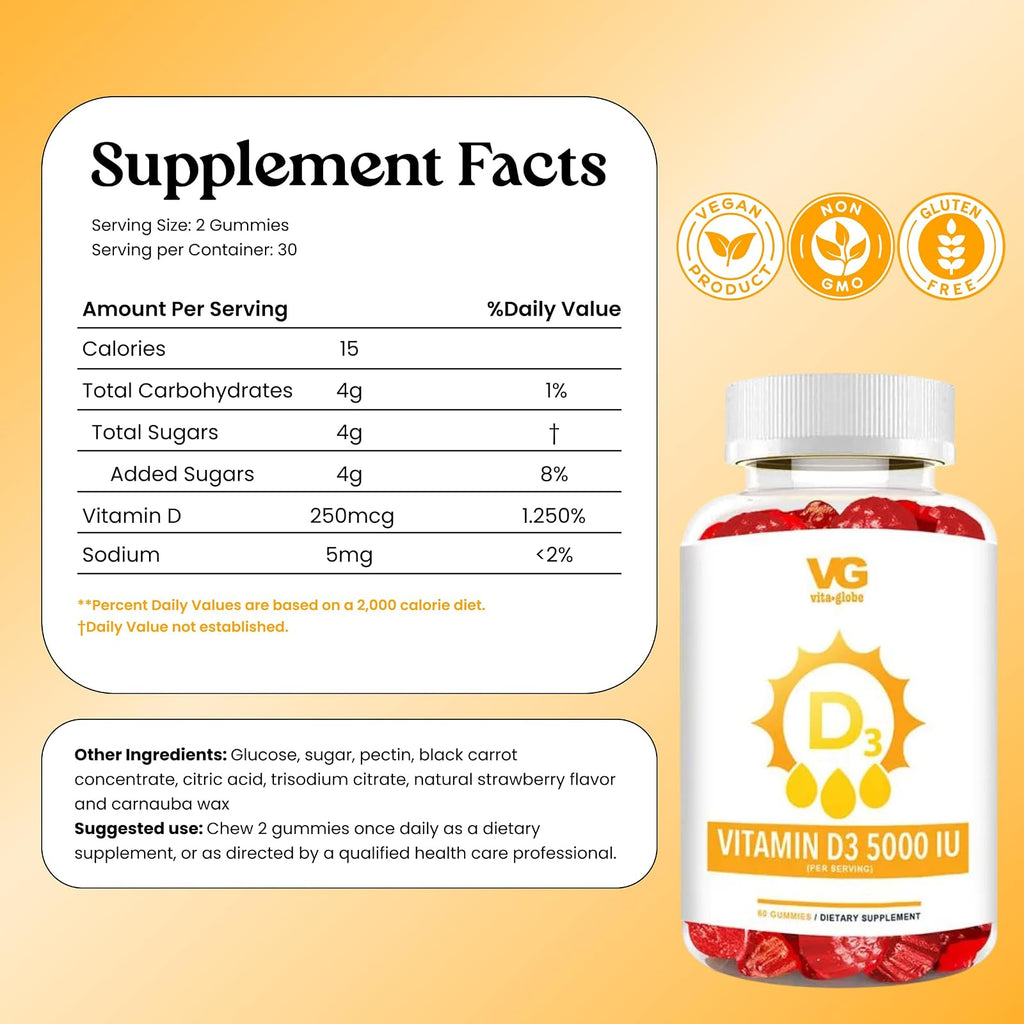 2000 IU Vitamin D3 supplement