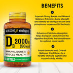 2000 IU Vitamin D3 supplement