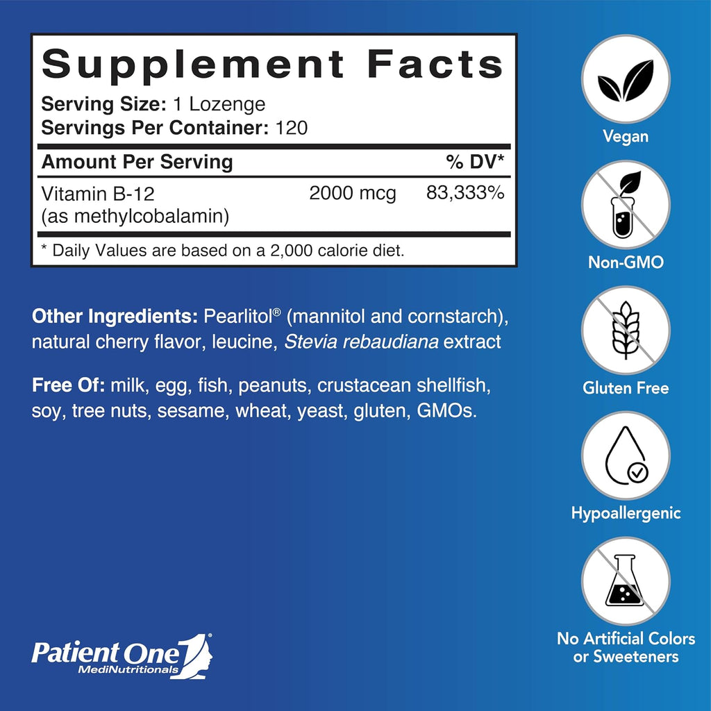 2000 mcg Methylcobalamin benefits
