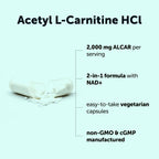 2000 mg Acetyl L-Carnitine for mental clarity