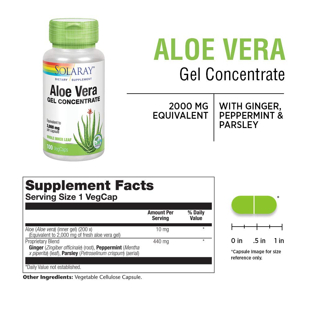 2000 mg Aloe Vera capsules