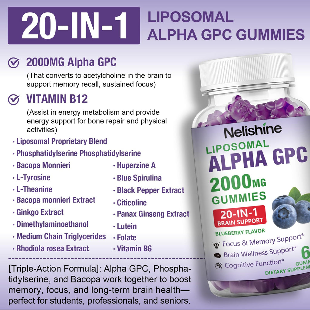 2000 mg Alpha GPC vitamin supplement