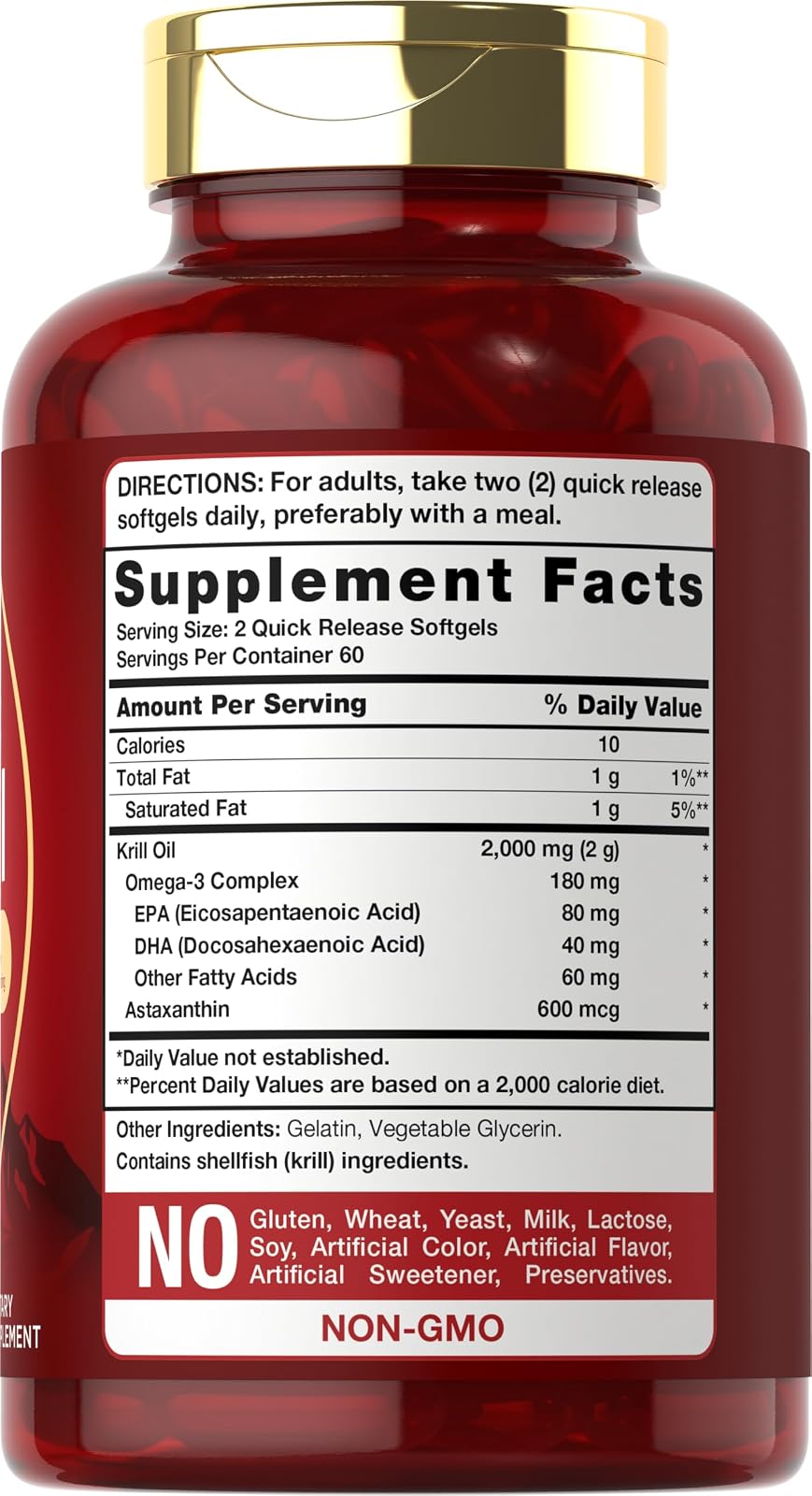 2000 mg Antarctic krill oil