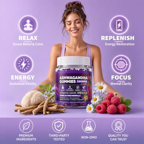 2000 mg Ashwagandha gummies for wellness
