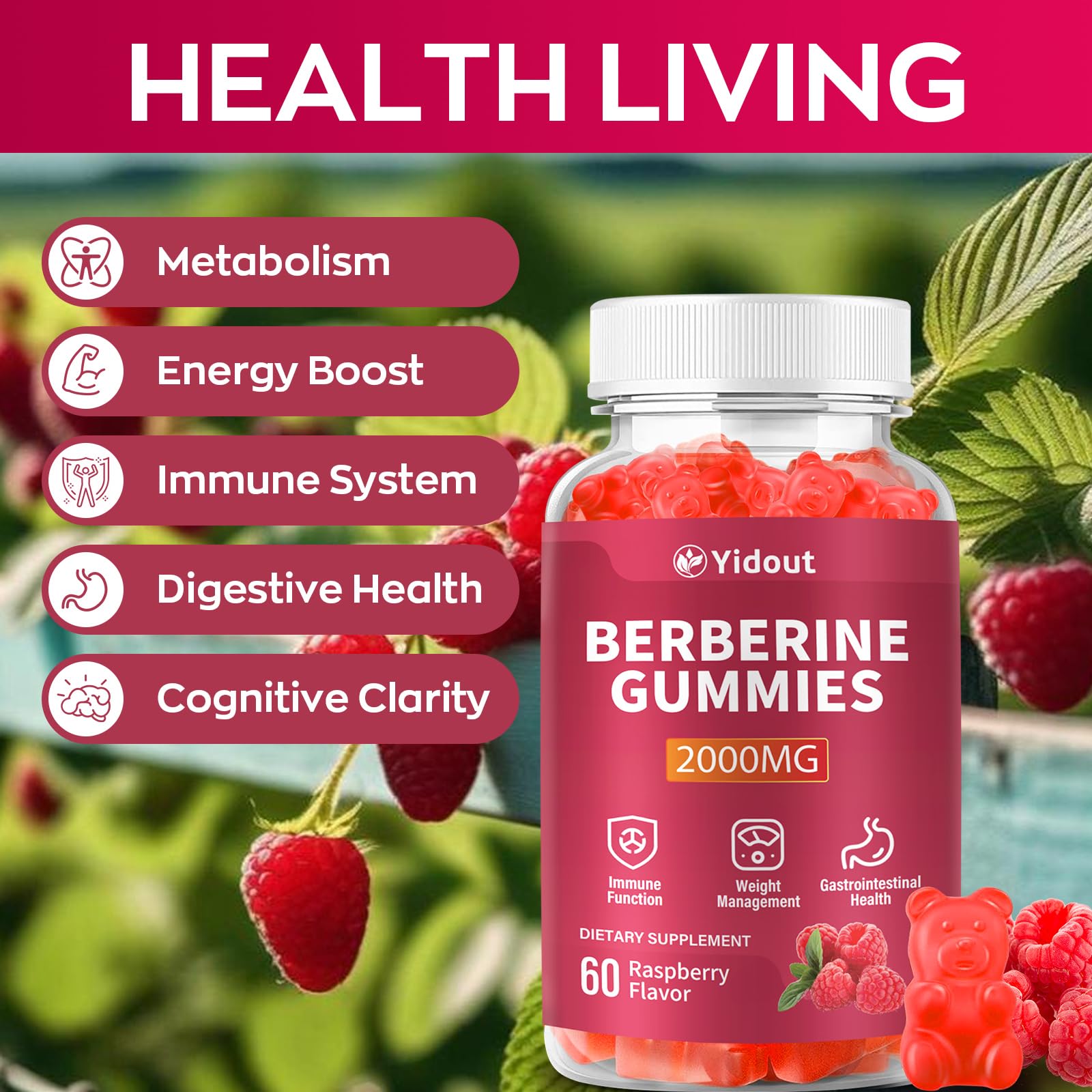 2000 mg berberine hcl dosage