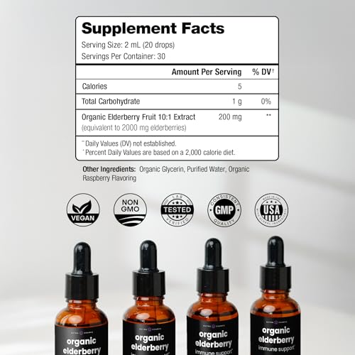2000 mg black elderberry syrup benefits