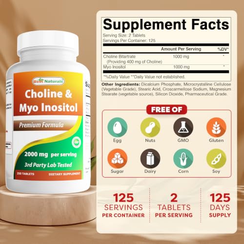 2000 mg Choline Inositol supplement