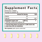 2000 mg CLA softgels for fat burning