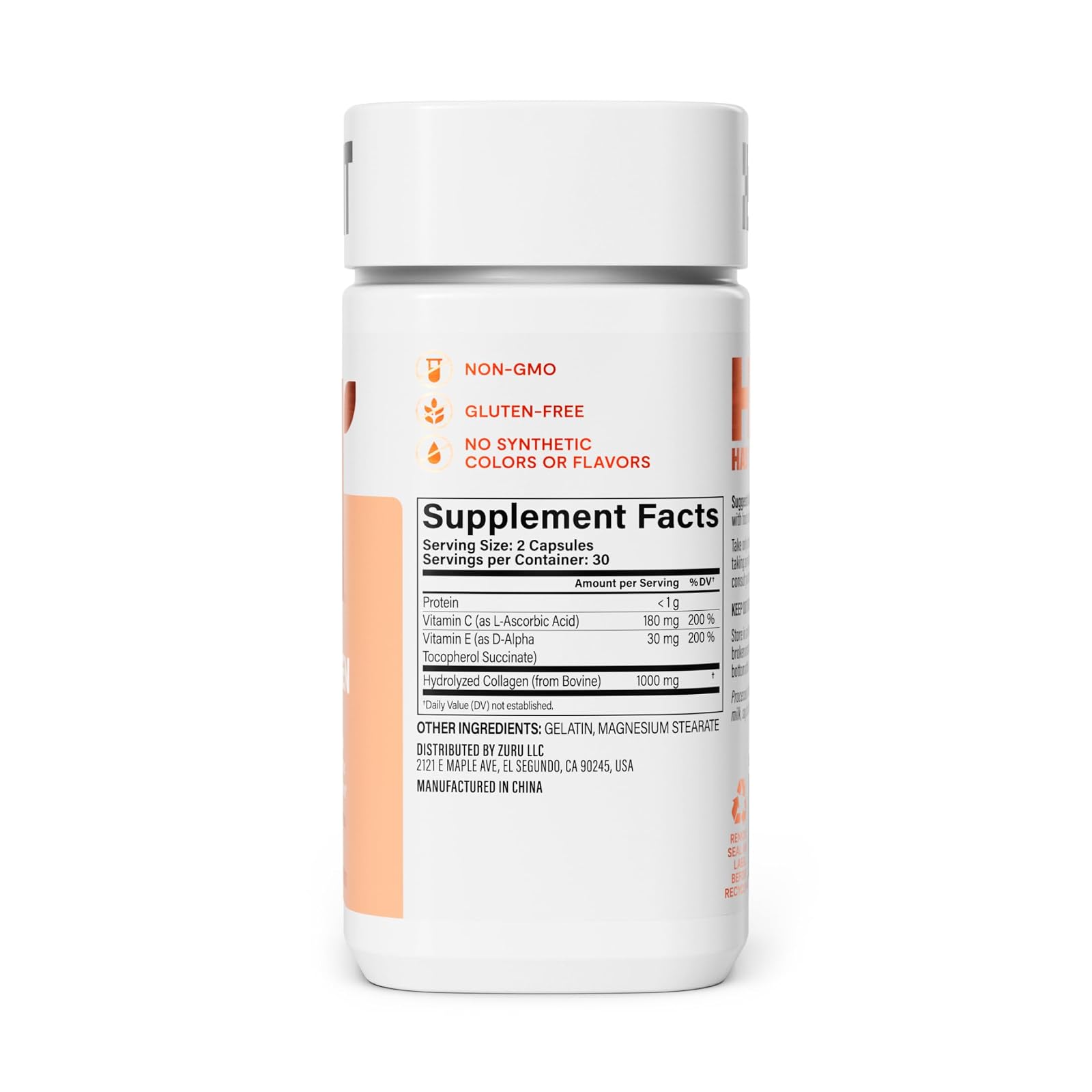 2000 mg collagen capsules for beauty