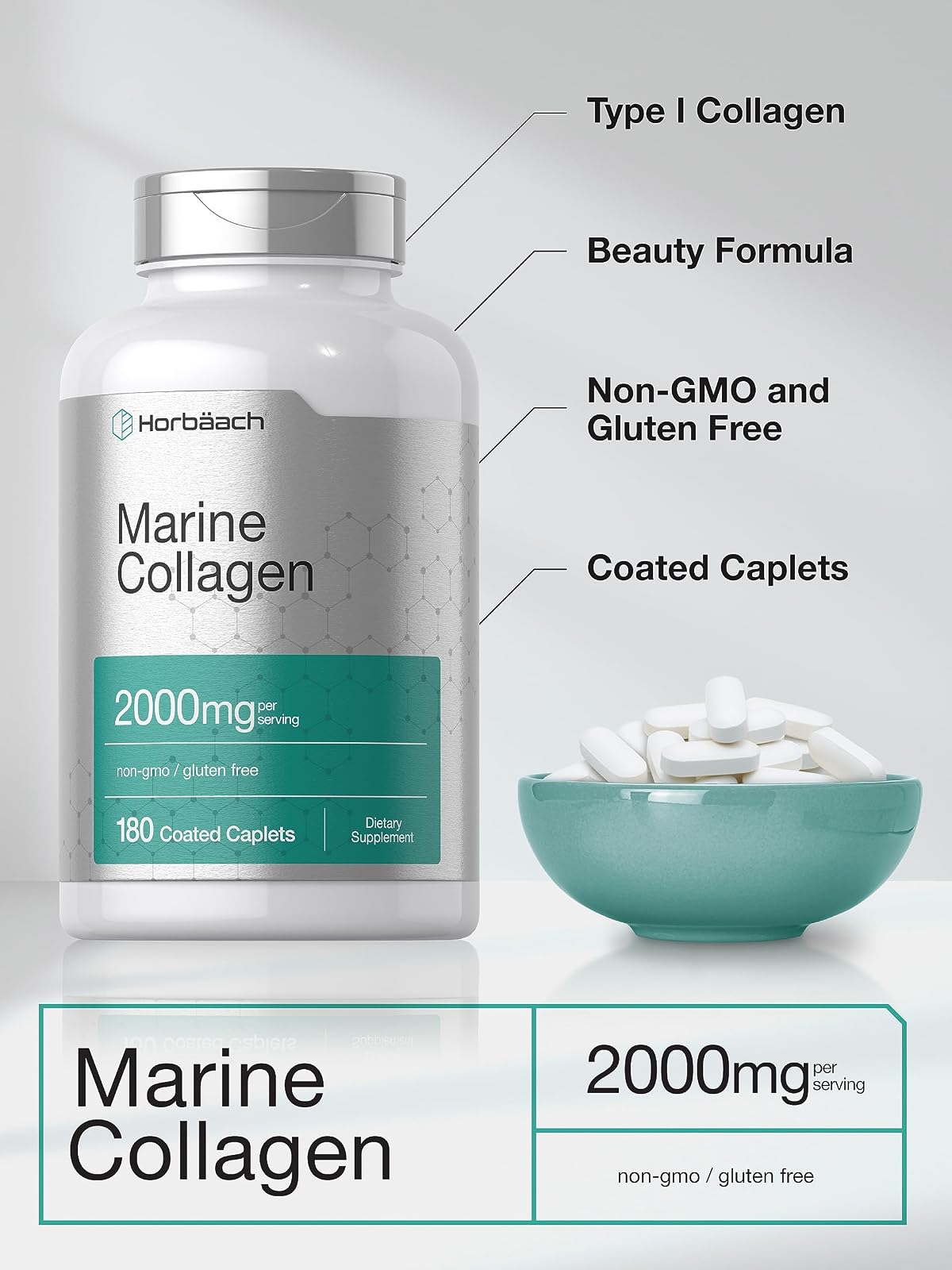 2000 mg collagen peptides for beauty