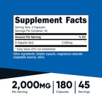 2000 mg D-Aspartic Acid for muscle growth