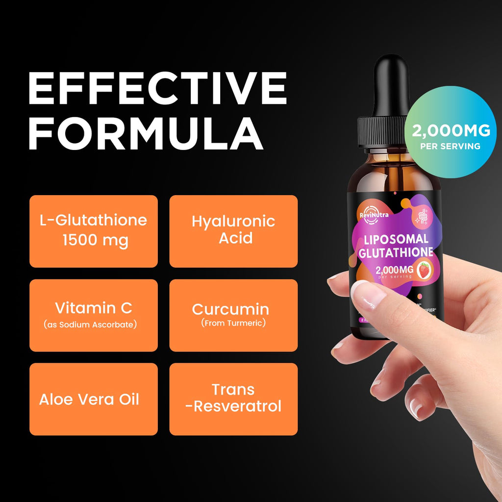 2000 mg glutathione liquid supplement