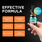 2000 mg glutathione liquid supplement
