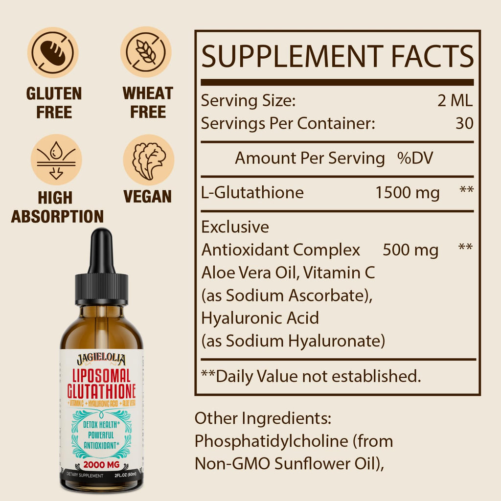 2000 mg glutathione supplement