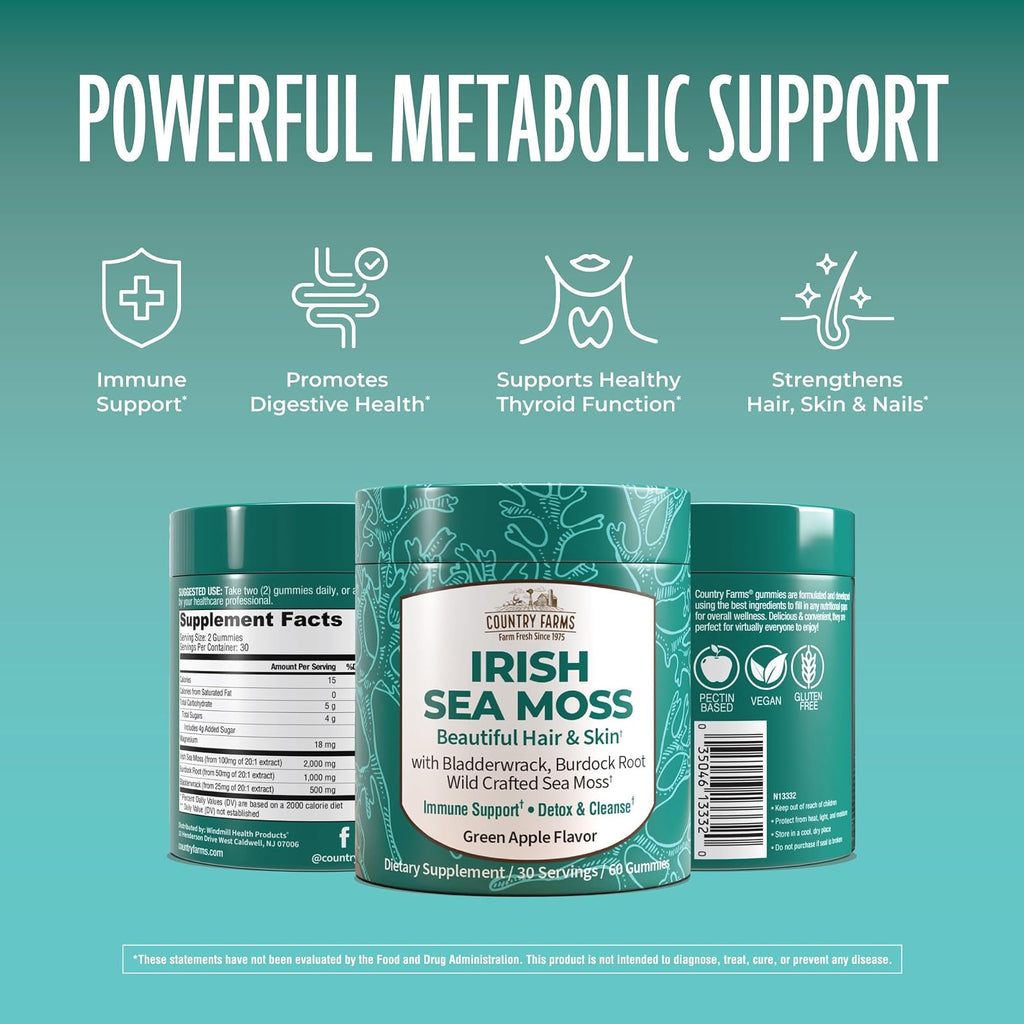 2000 mg Irish sea moss benefits