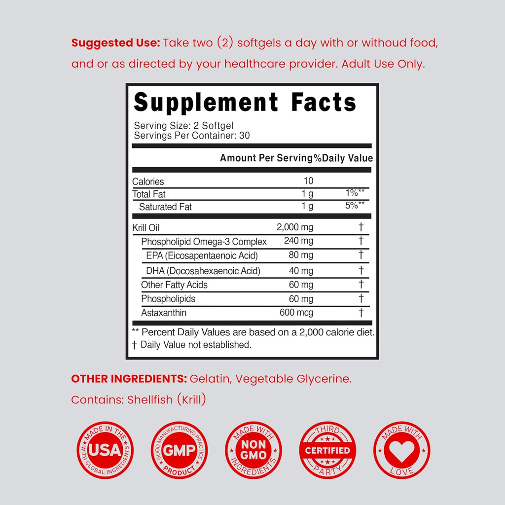 2000 mg krill oil dosage