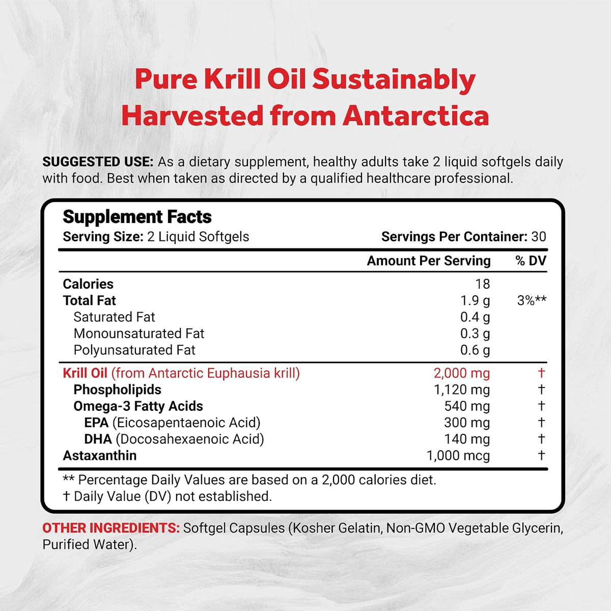 2000 mg krill oil for heart health