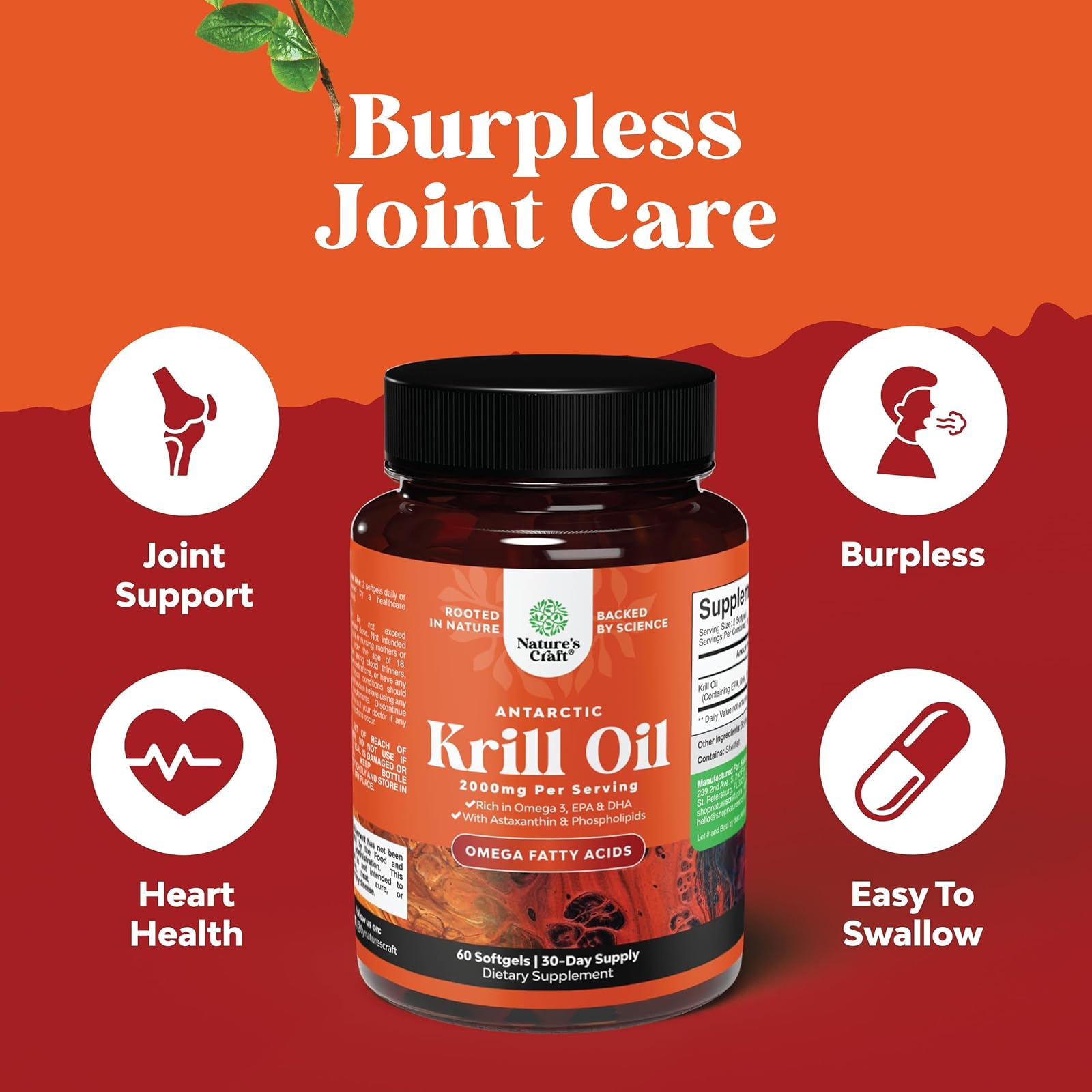 2000 mg krill oil for joint support