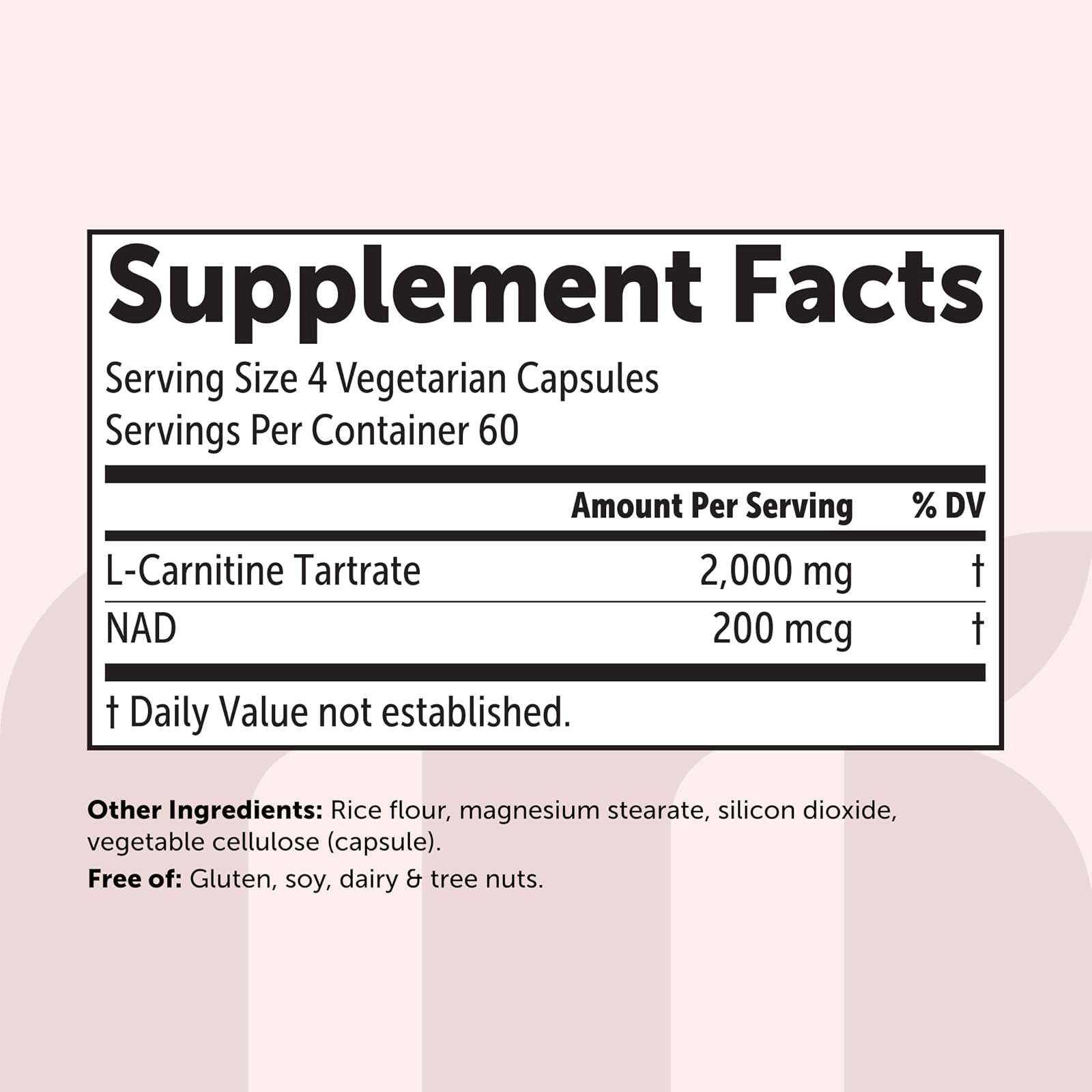 2000 mg L-Carnitine Tartrate supplement
