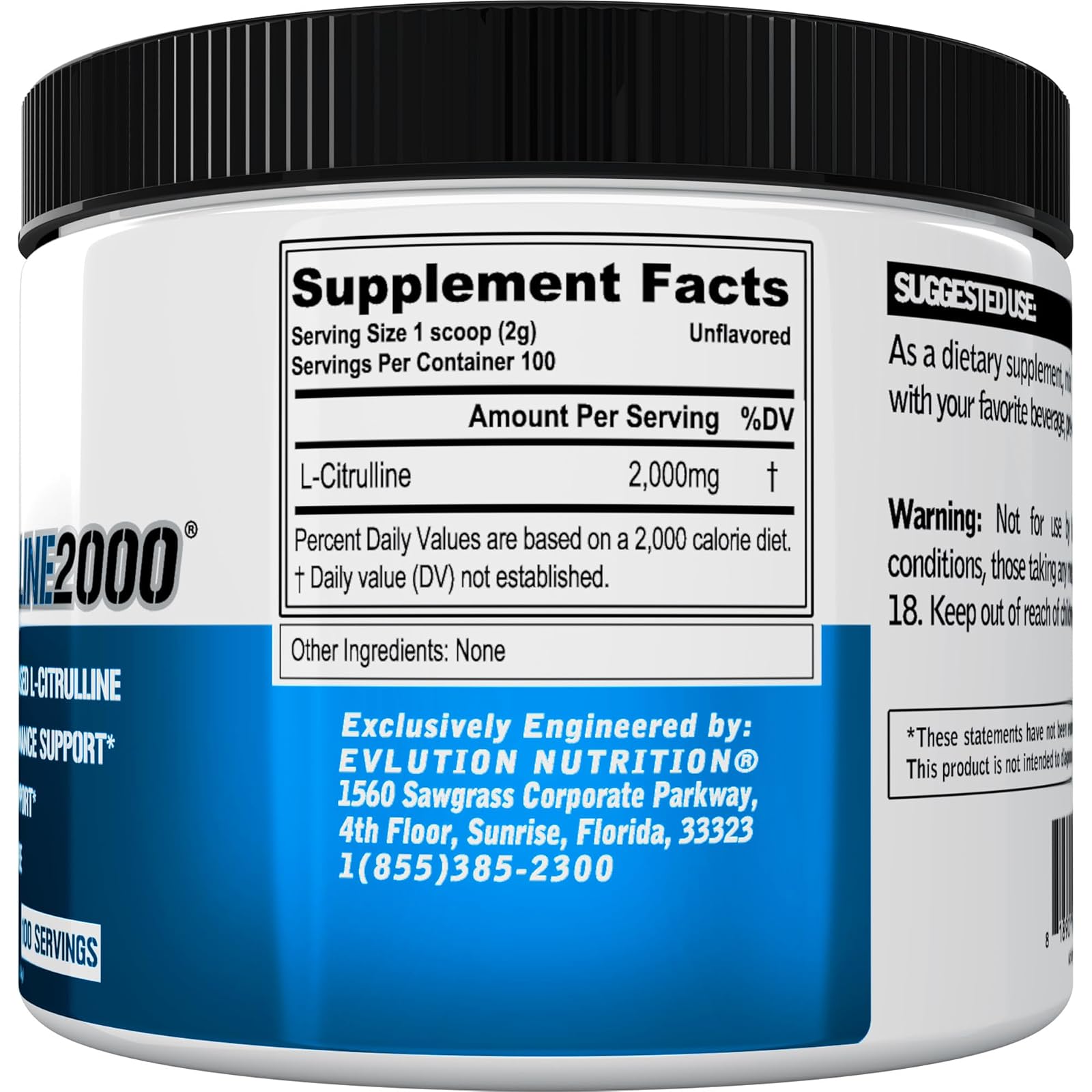 2000 mg L-Citrulline powder benefits