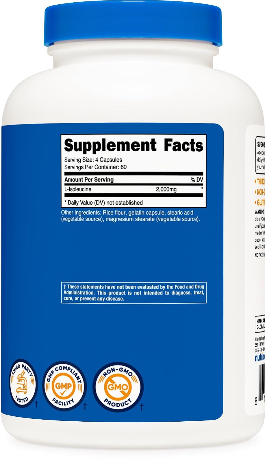 2000 mg L-Isoleucine for athletes