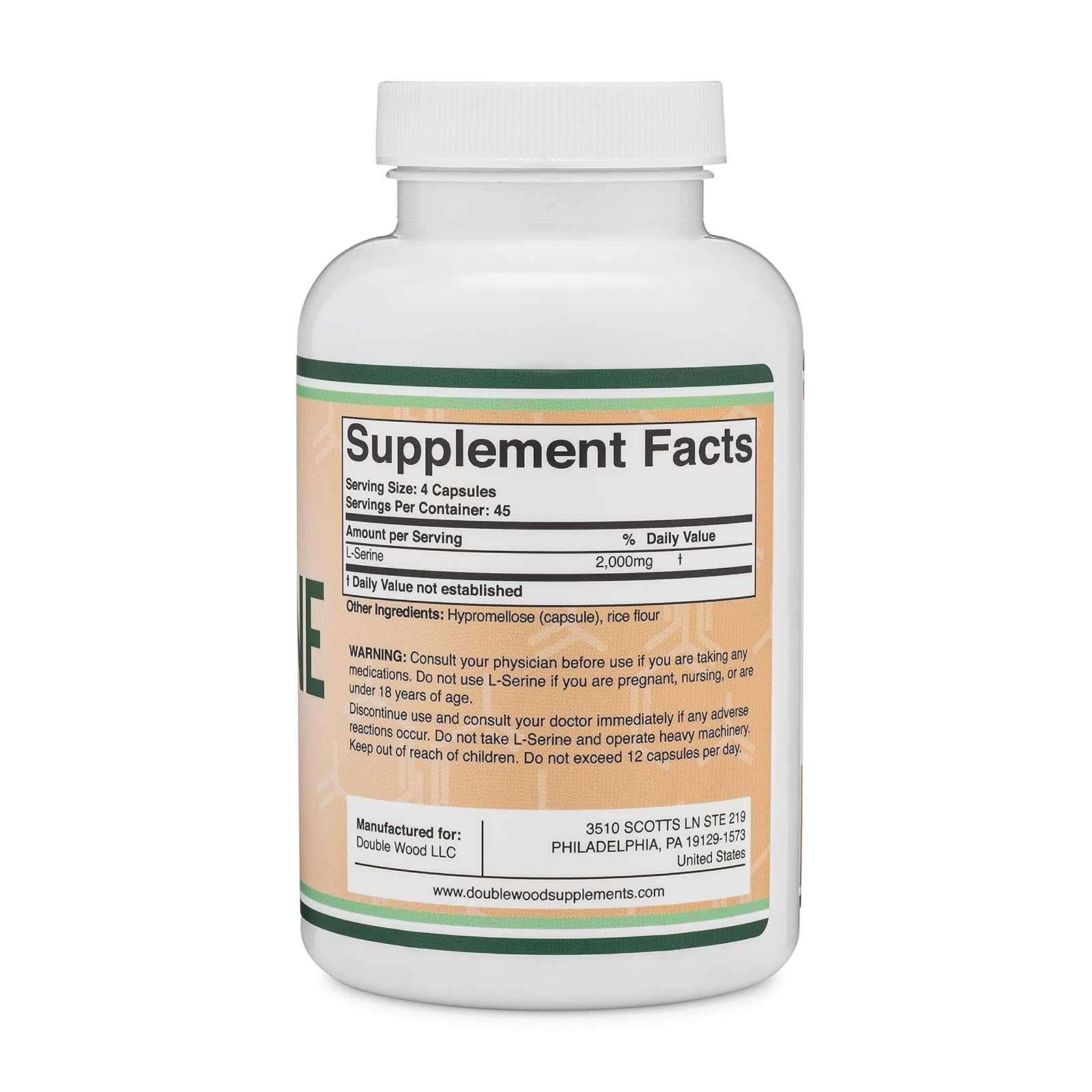 2000 mg L-Serine capsules for vitality
