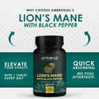 2000 mg Lion's Mane tablets for focus
