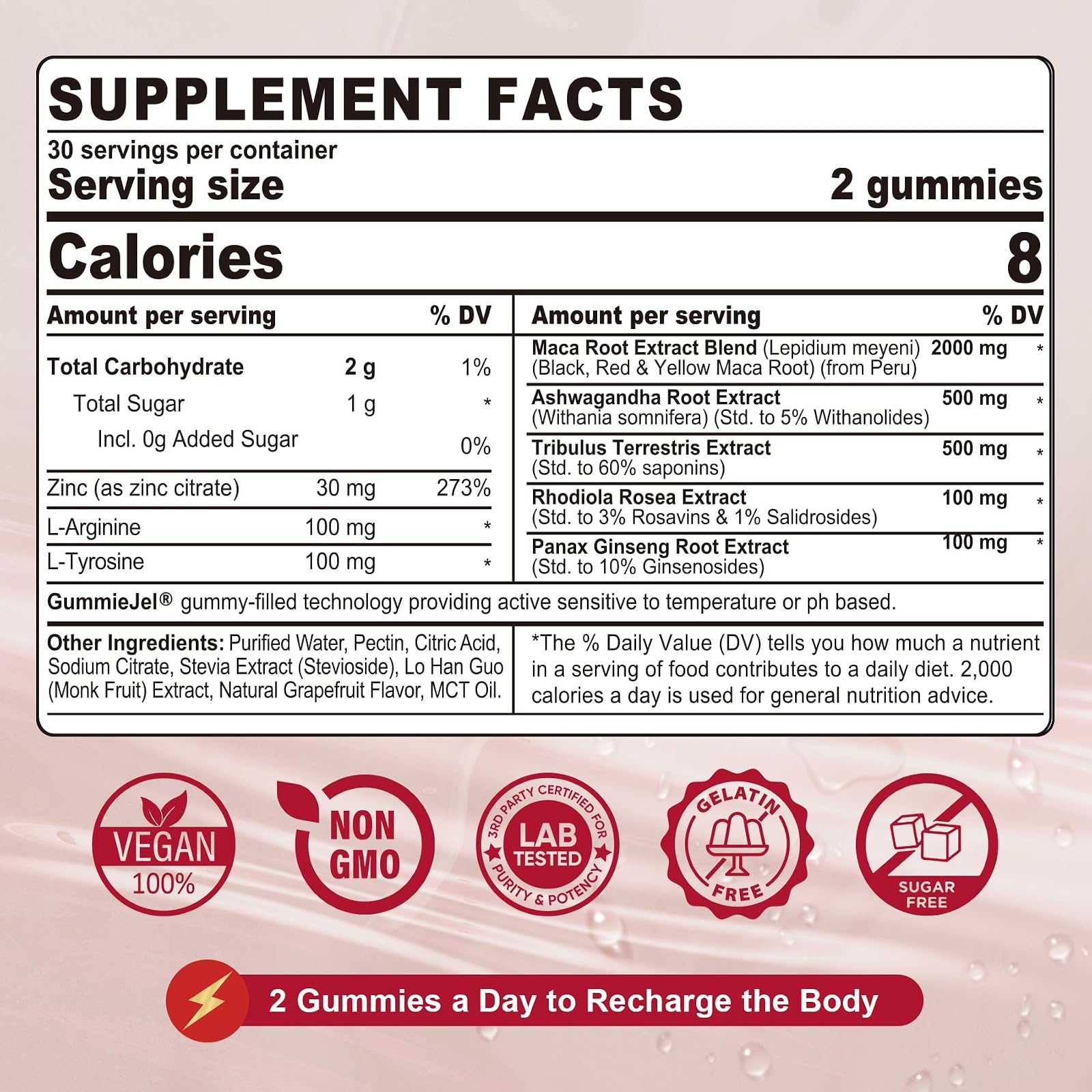 2000 mg maca root supplement