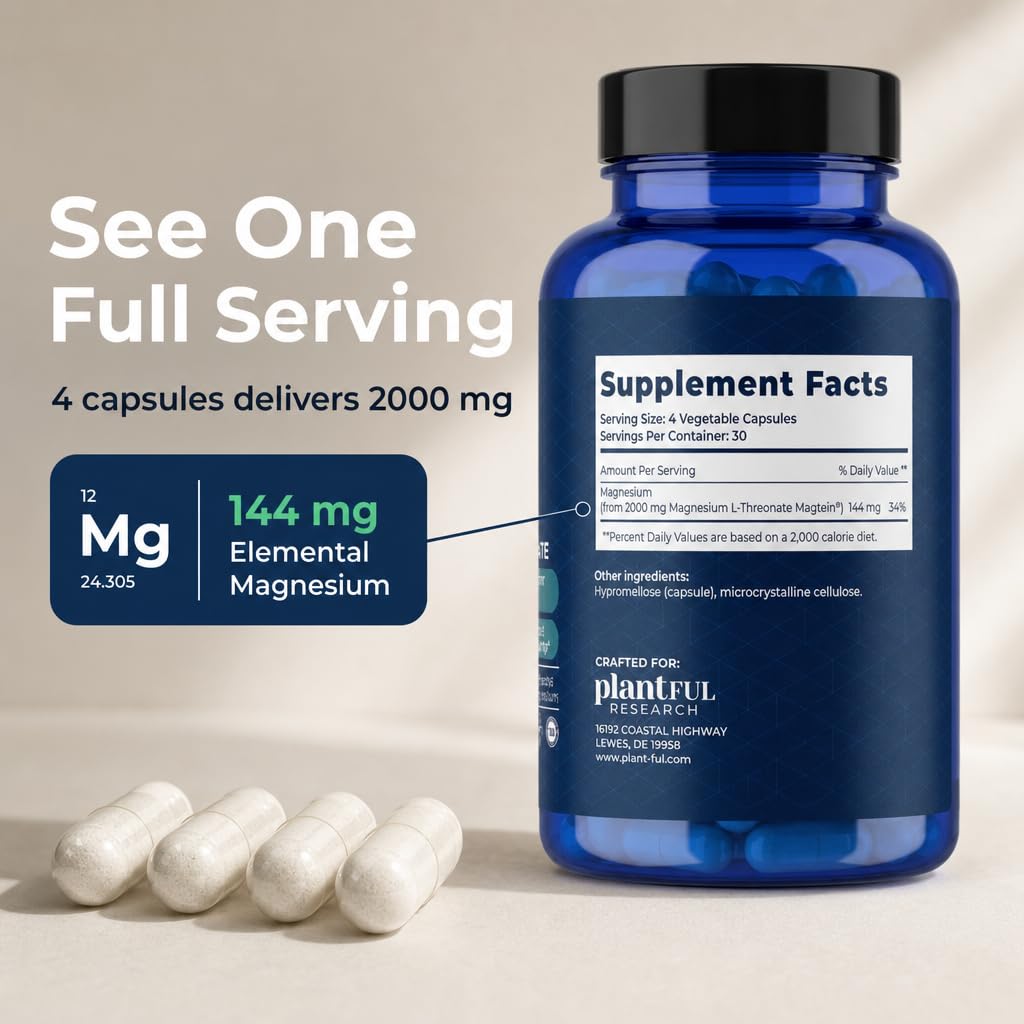 2000 mg Magnesium L-Threonate capsules