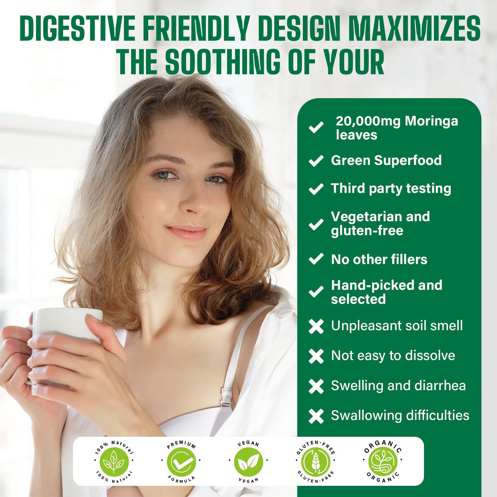 2000 mg moringa powder for wellness
