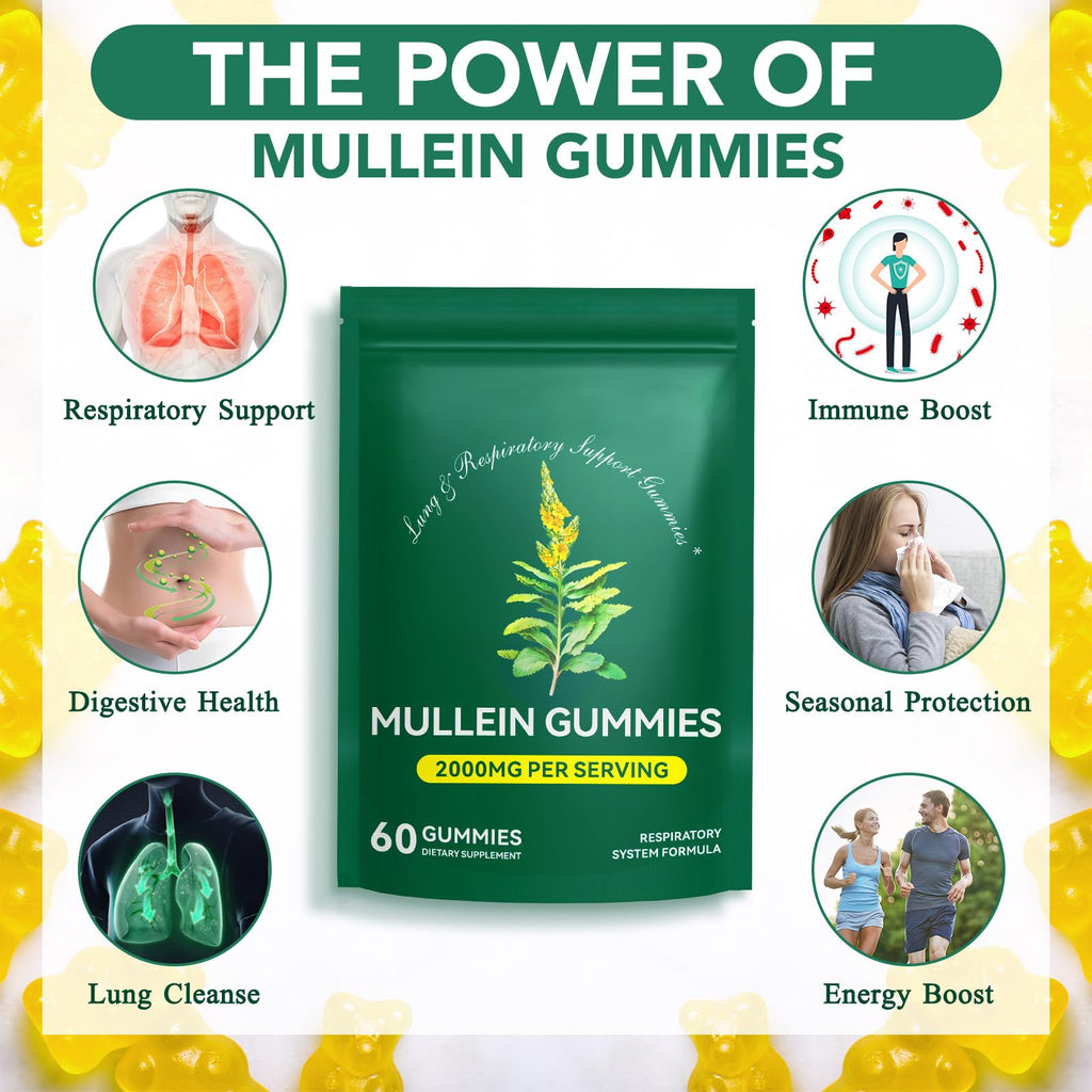 2000 mg Mullein gummies for immune support