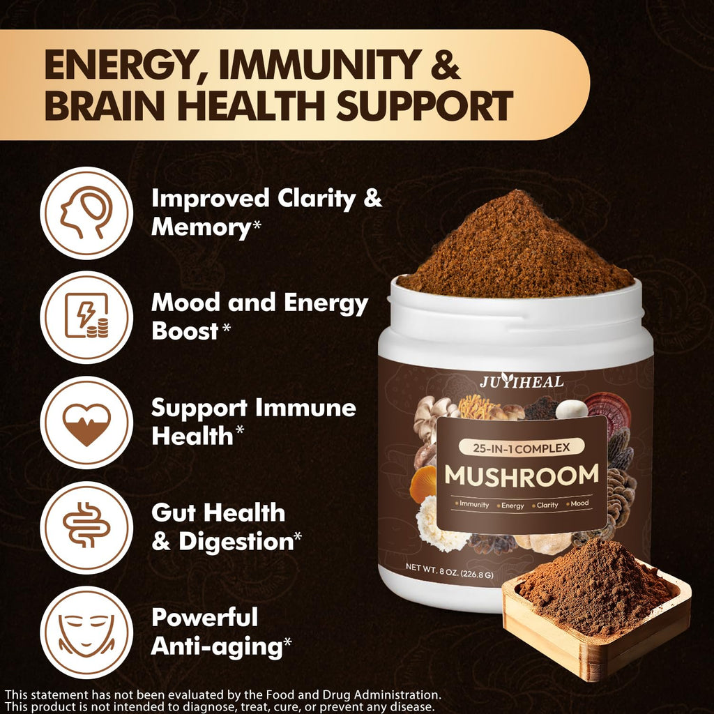2000 mg mushroom powder benefits