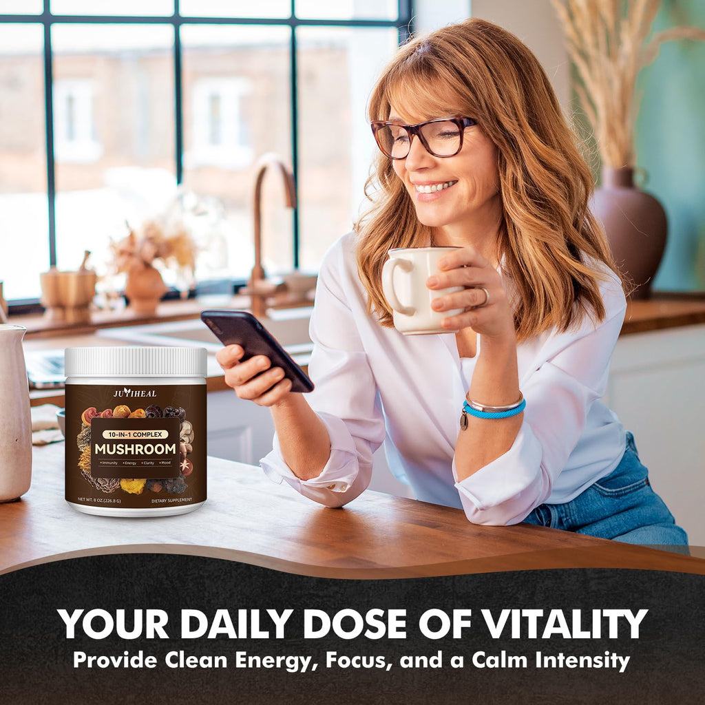 2000 mg mushroom powder for vitality