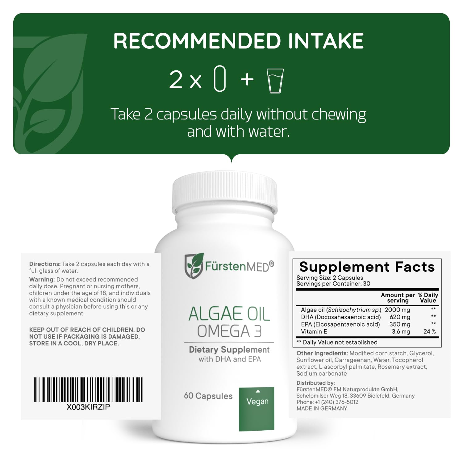 2000 mg omega 3 algae oil