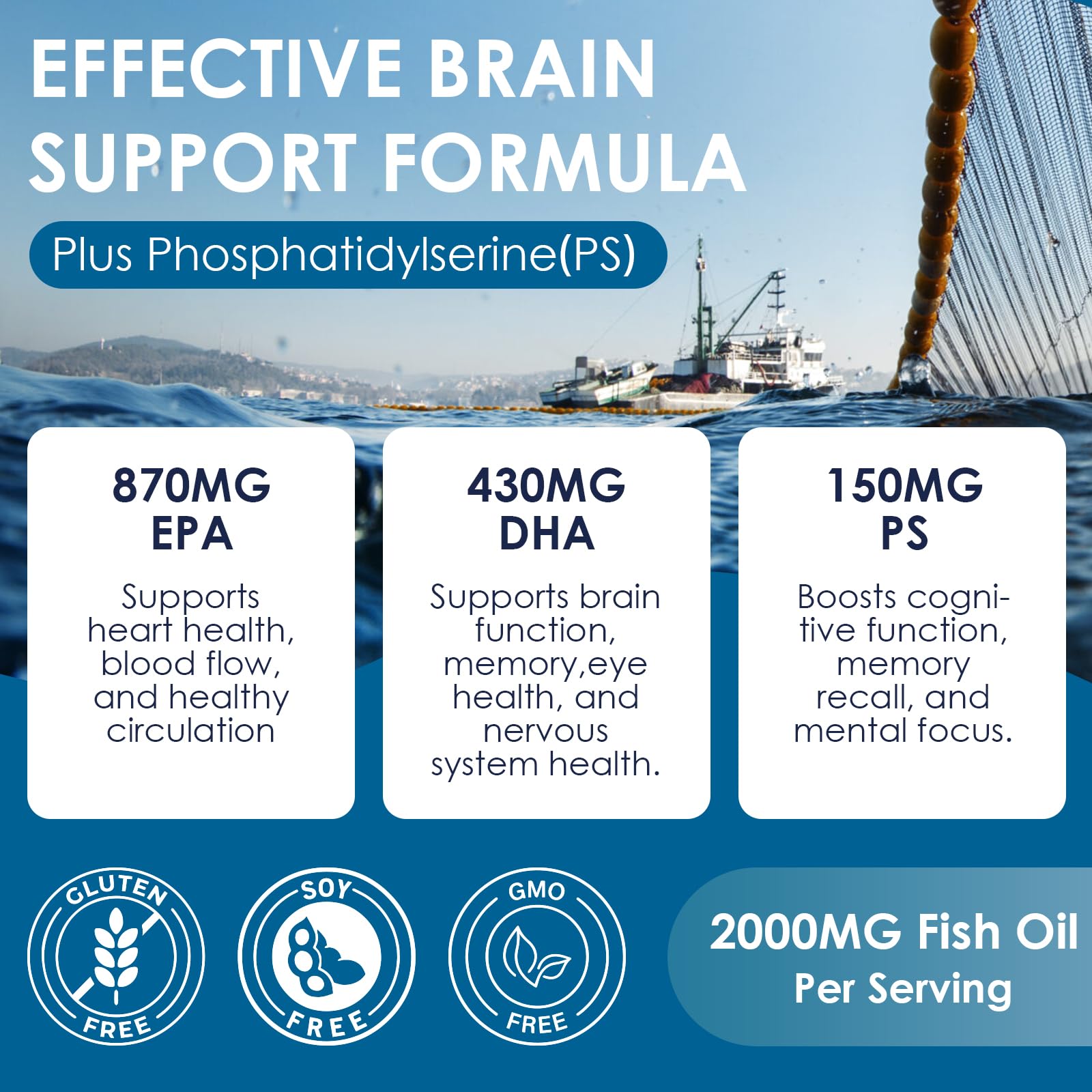 2000 mg Omega-3 fish oil