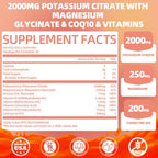 2000 mg potassium citrate for muscle support