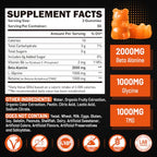 2000 mg pre-workout gummy supplement