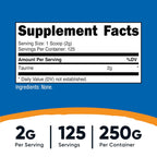 2000 mg taurine supplement benefits