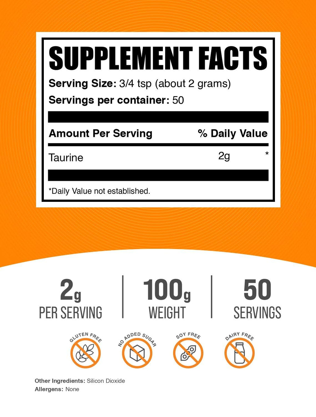 2000 mg taurine supplement benefits