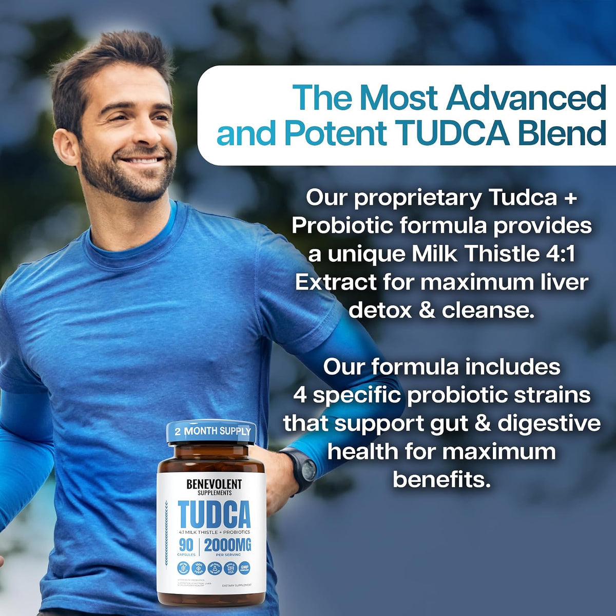 2000 mg TUDCA for liver health