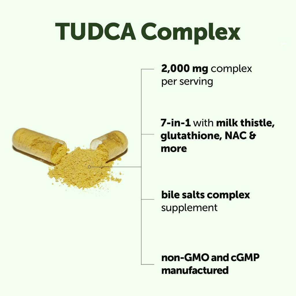 2000 mg TUDCA for liver health