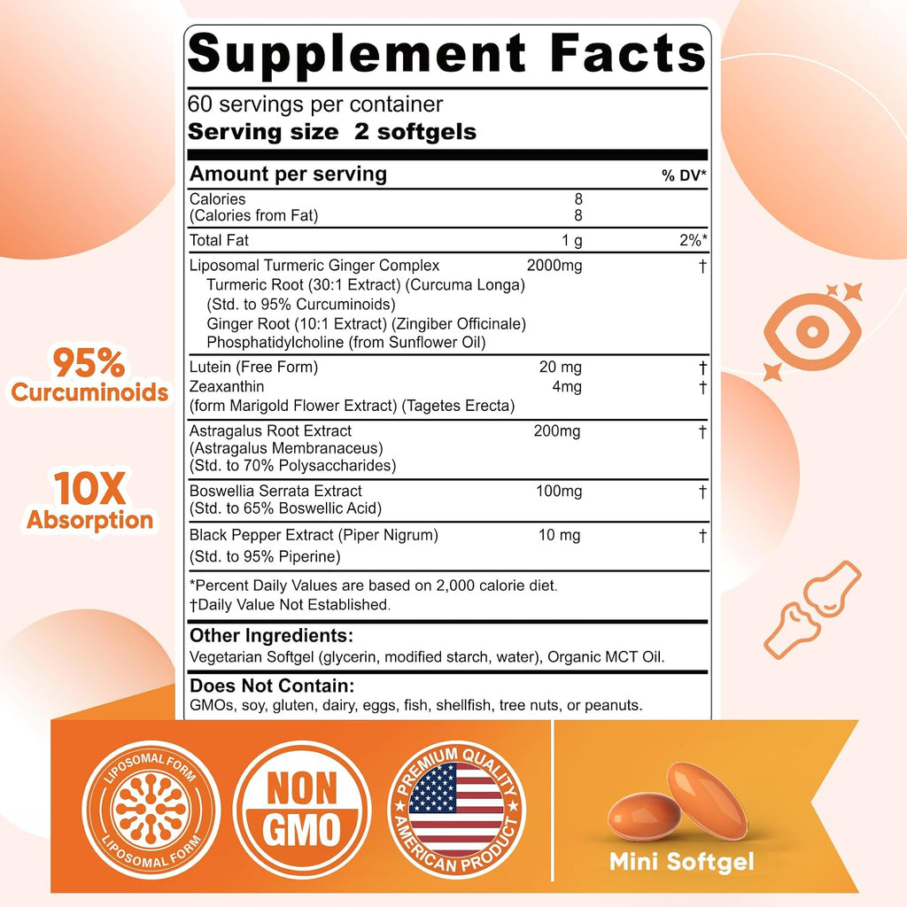 2000 mg turmeric curcumin supplement