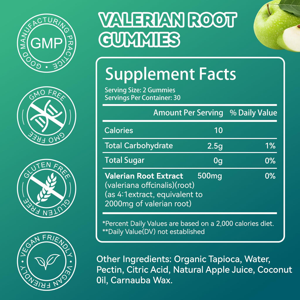 2000 mg valerian sleep support