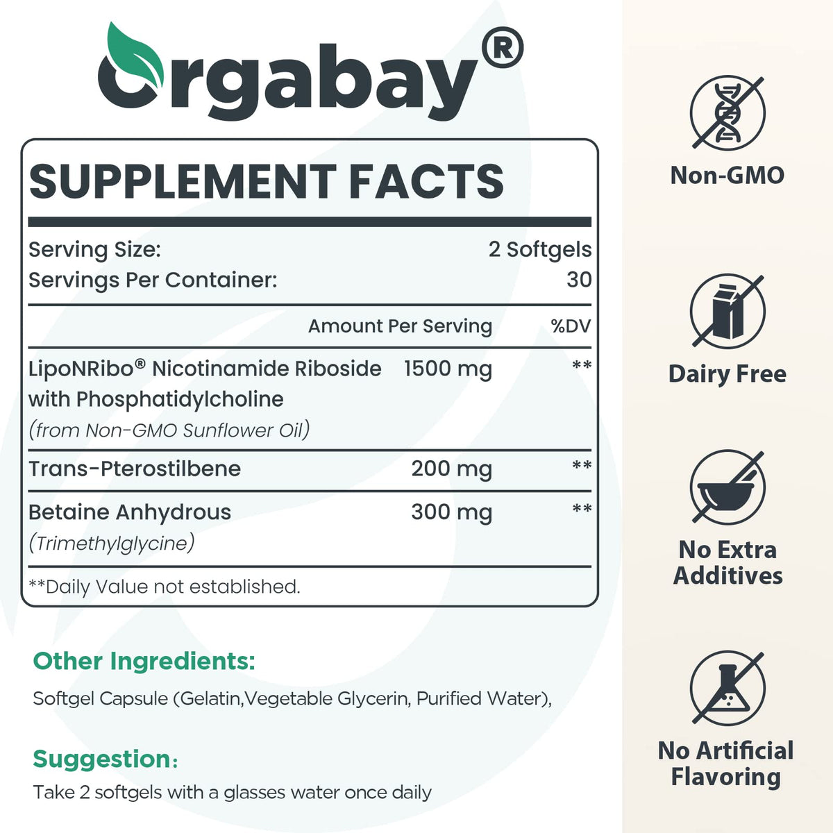 2000 mg Vitamin B3 supplement